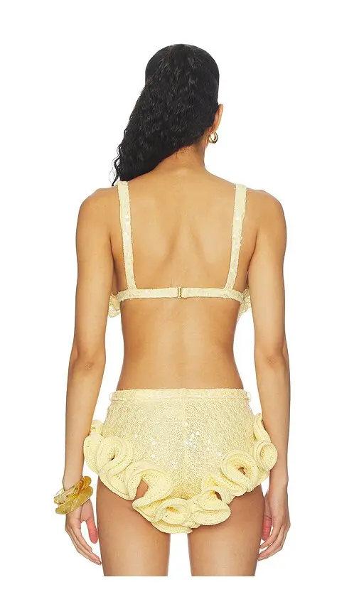 PatBO Iara Crochet Embroidered Bra Top