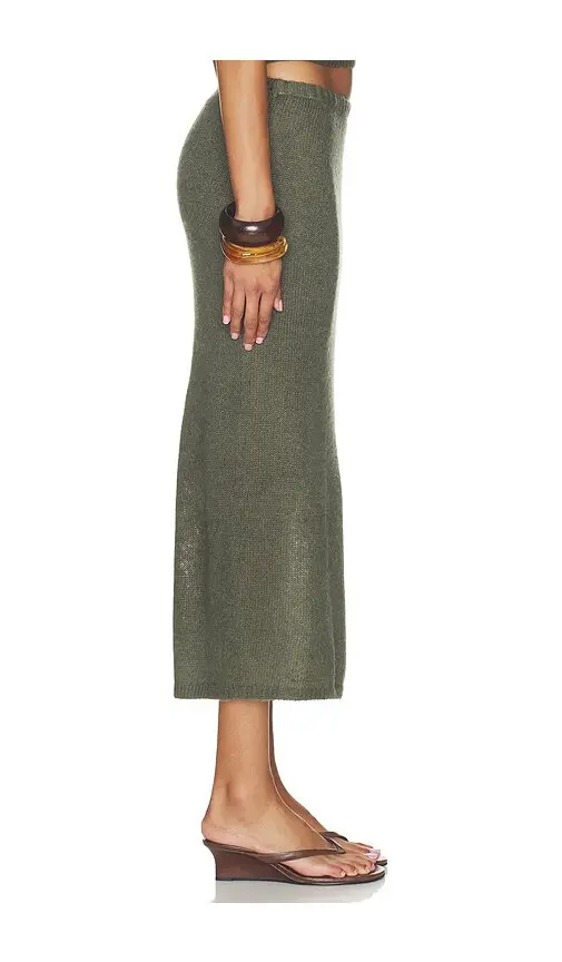 BOBI Blair Maxi Skirt In Sage