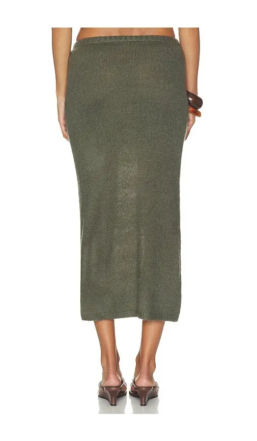 BOBI Blair Maxi Skirt In Sage