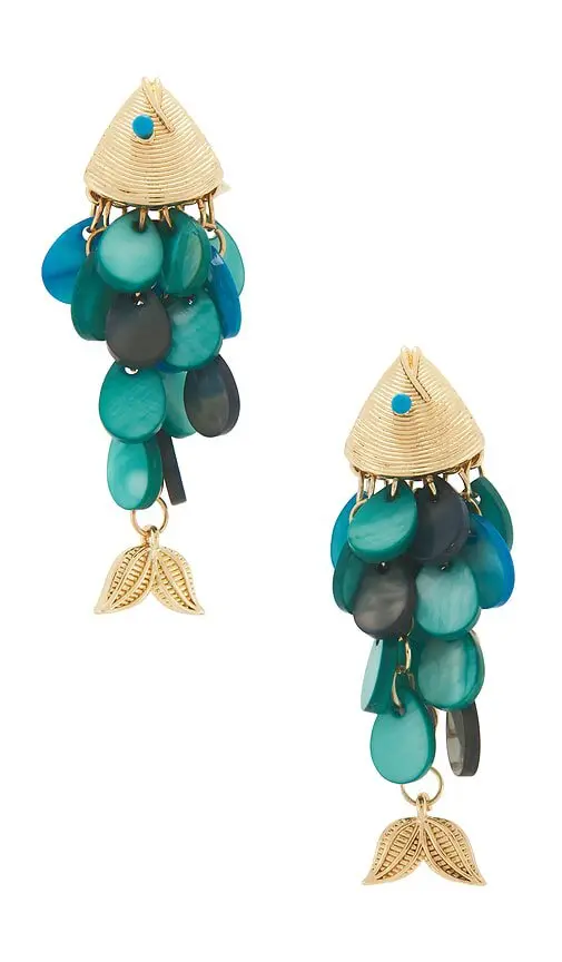LOVERS AND FRIENDS Rowan Earrings In Blue - Aqua Multi