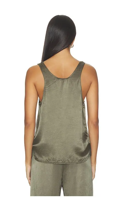 BOBI Date Night Shell Tank Top In Sage