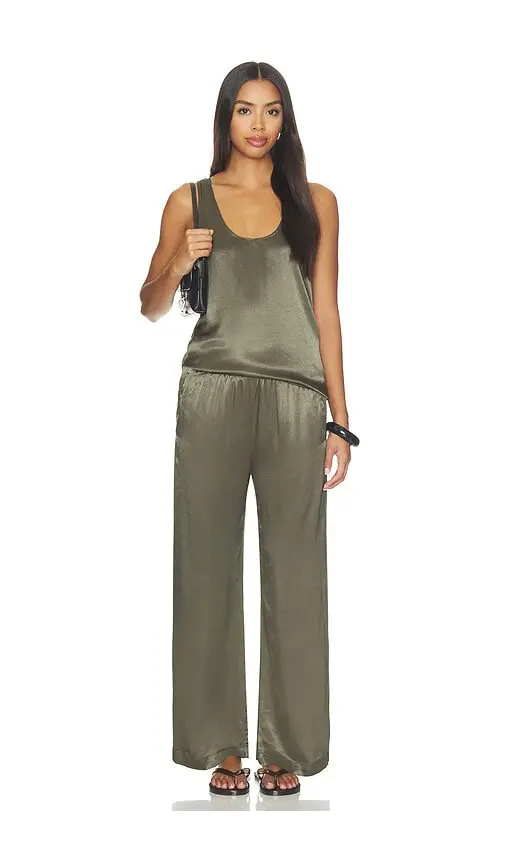 BOBI Date Night Shell Tank Top In Sage