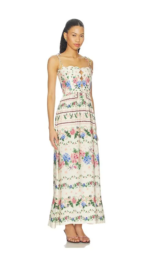 Agua Bendita Julia Ivy Dress In Cream