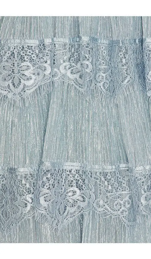 SABINA MUSAYEV Liv Dress In Metallic Silver