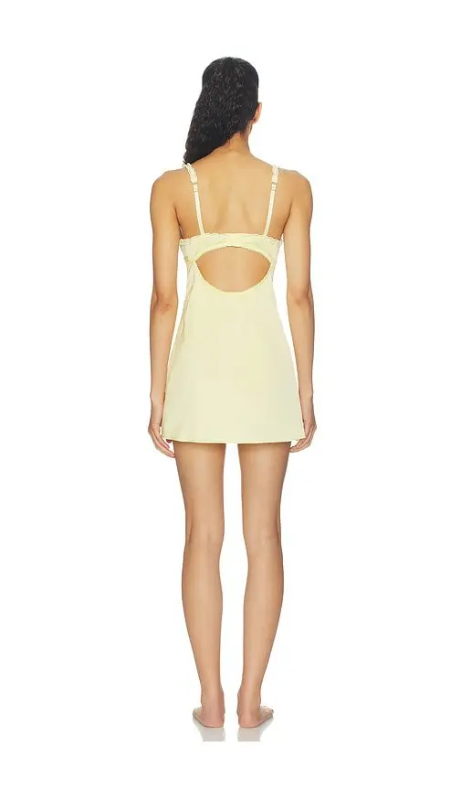 KAT THE LABEL Amelia Slip Dress In Yellow