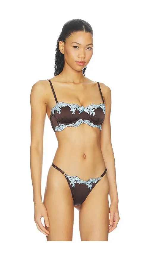 KAT THE LABEL Jean Underwire Bra In Brown