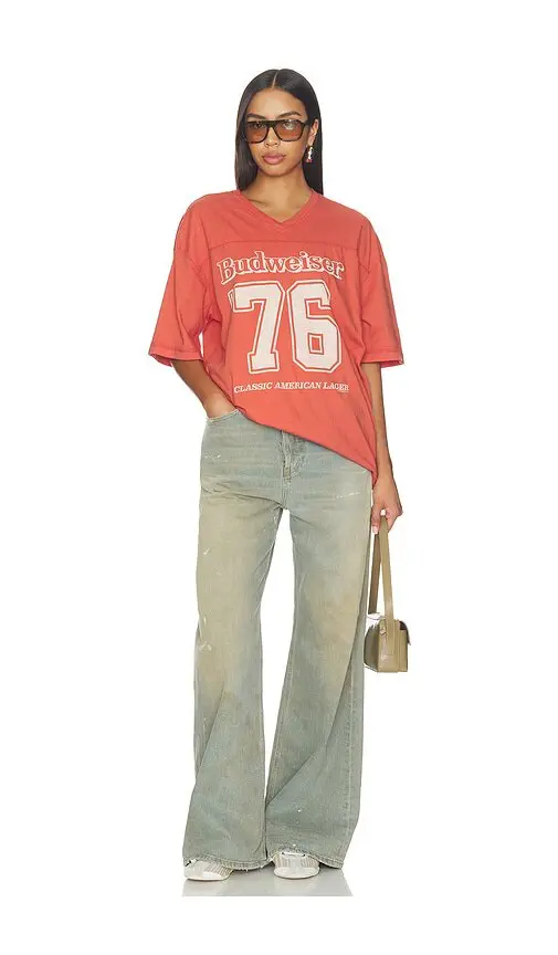 Junk Food King Of Beers 99 Tee In Red