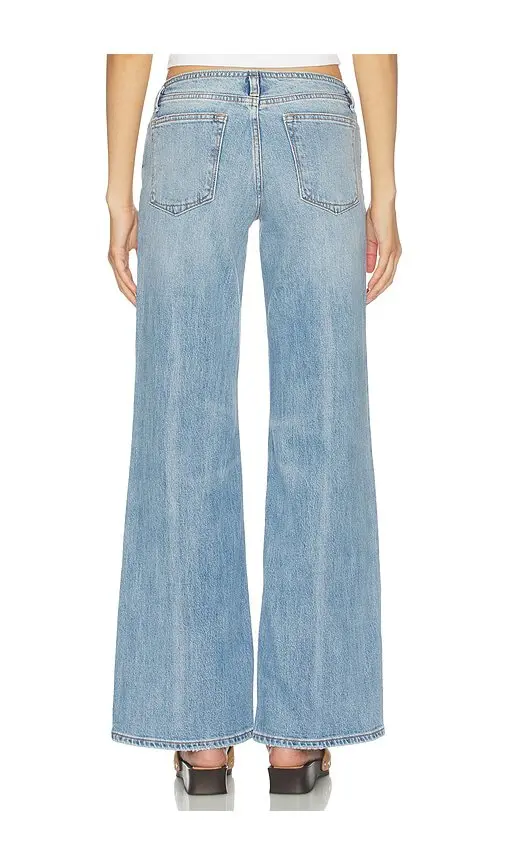 Good American Ghost Waist Low Loose Jean In Blue