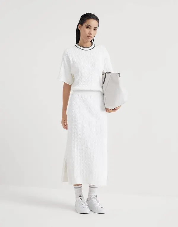Brunello Cucinelli Cable-knit Cotton Dress