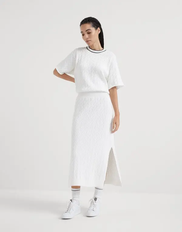 Brunello Cucinelli Cable-knit Cotton Dress