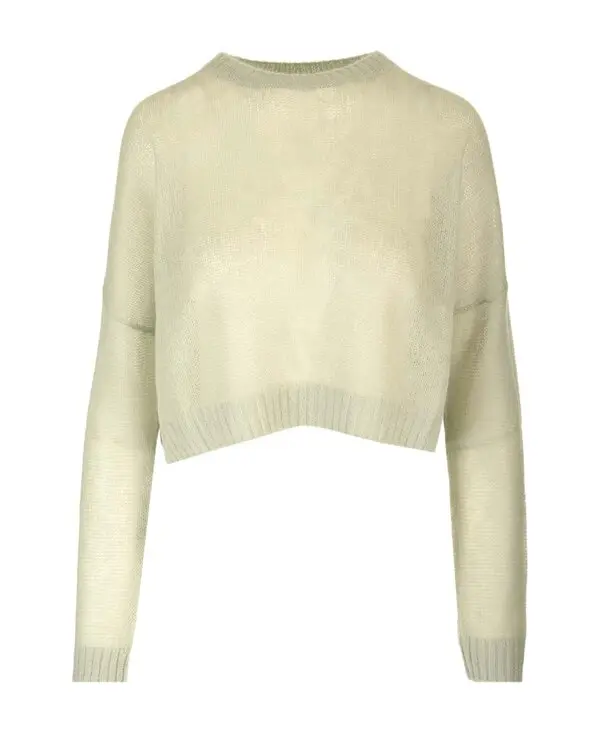 Brunello Cucinelli Crew Neck Open-knit Jumper With Jewelry Detail