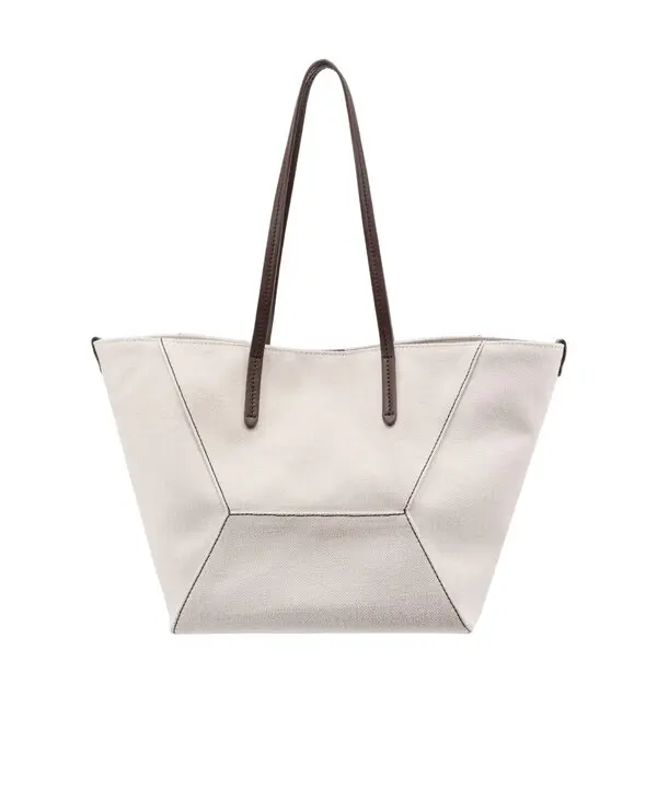 Brunello Cucinelli Panelled Tote Bag