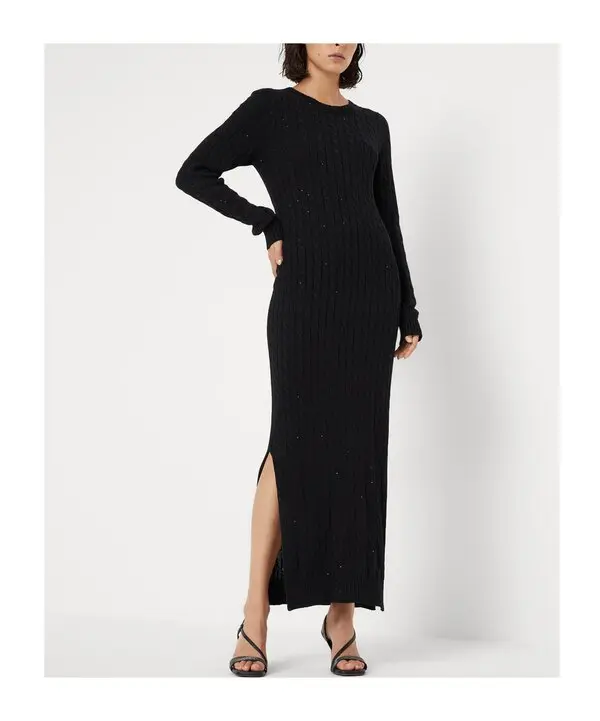 Brunello Cucinelli Sequin Embellished Knitted Maxi Dress
