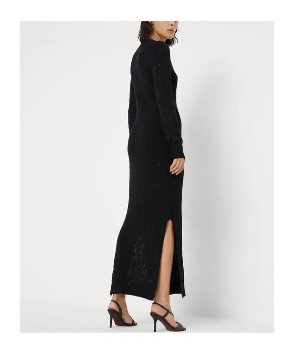 Brunello Cucinelli Sequin Embellished Knitted Maxi Dress
