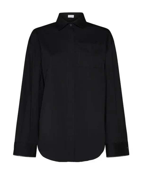 Brunello Cucinelli Classic Collar Buttoned Shirt