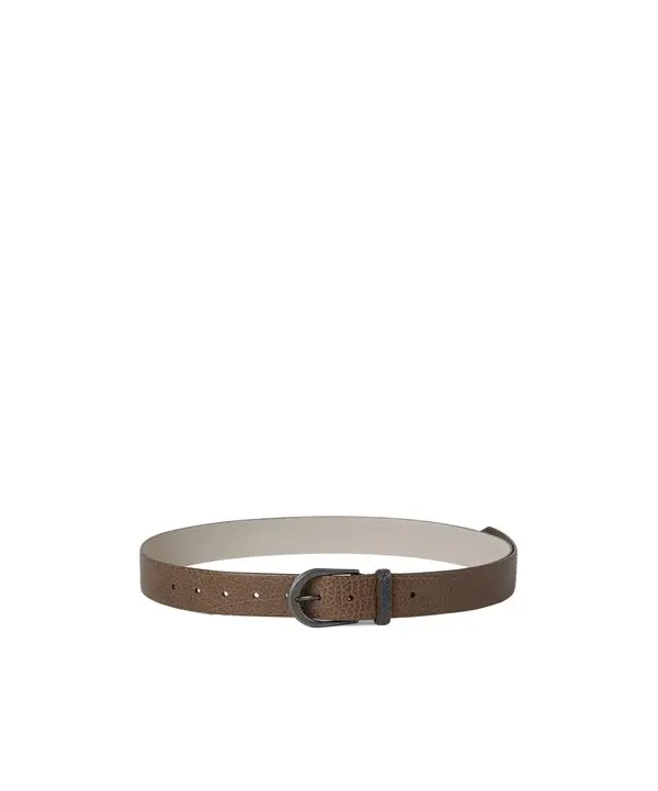 Brunello Cucinelli Embellished Buckle Belt - Brown