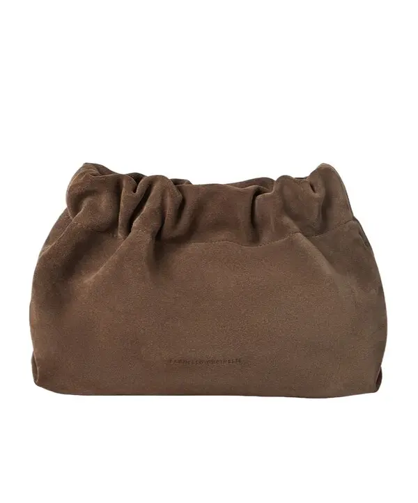 Brunello Cucinelli Logo-printed Chain-linked Shoulder Bag