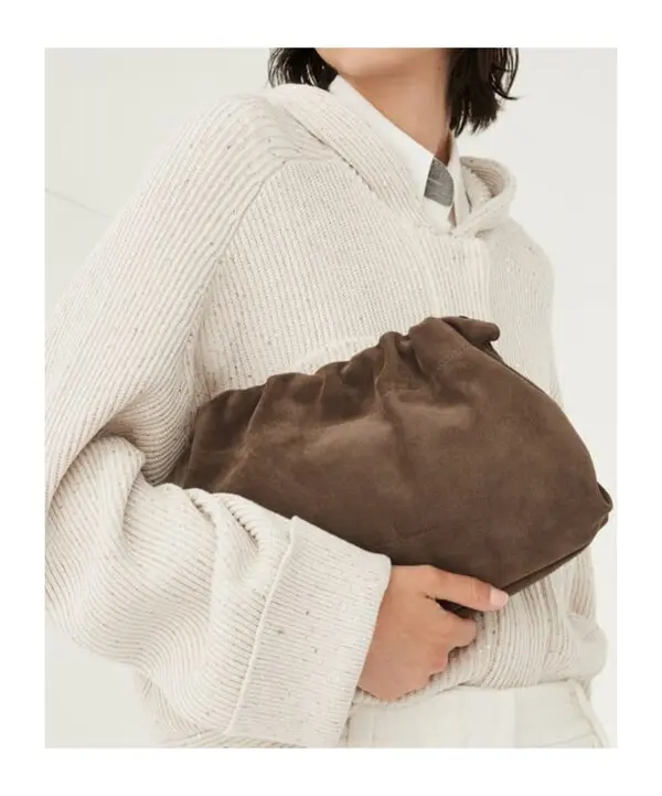 Brunello Cucinelli Logo-printed Chain-linked Shoulder Bag