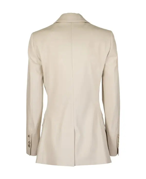 Brunello Cucinelli Silk Single-breasted Fitted Blazer - Nude