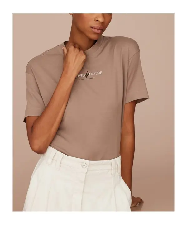Brunello Cucinelli Logo-printed Crewneck T-shirt