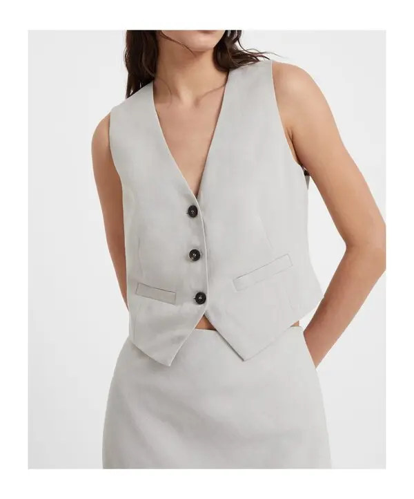 Brunello Cucinelli Linen-blend Waistcoat