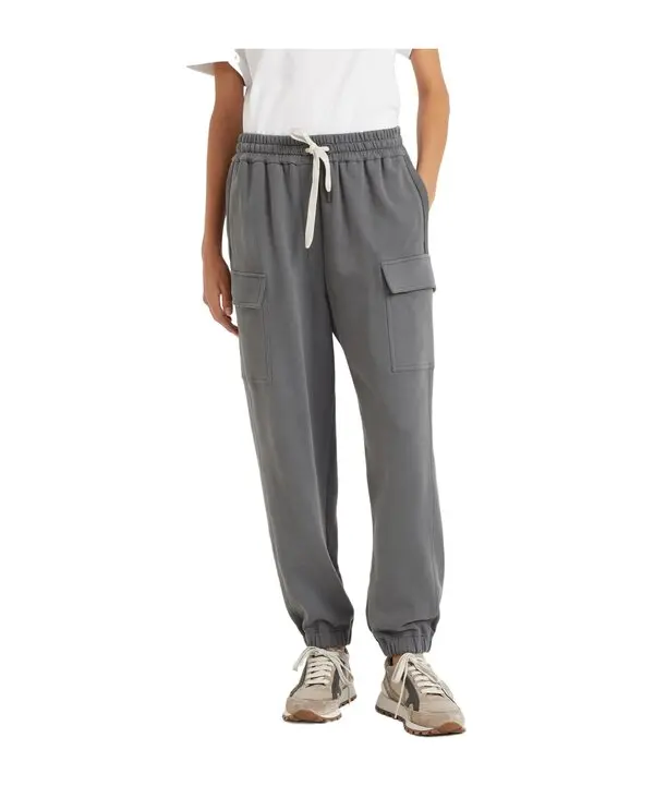 Brunello Cucinelli Side Stripe Drawstring Cargo Pants