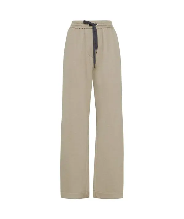 Brunello Cucinelli Relaxed-fit Drawstring Waistband Pants - Green