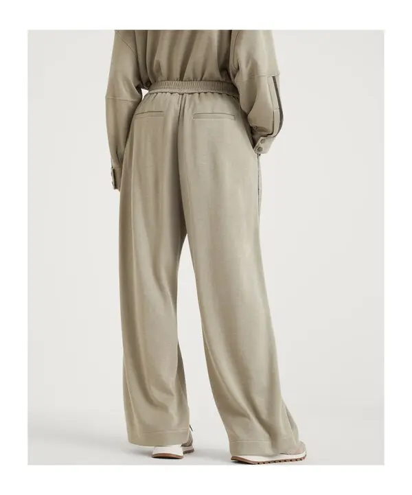 Brunello Cucinelli Relaxed-fit Drawstring Waistband Pants - Green
