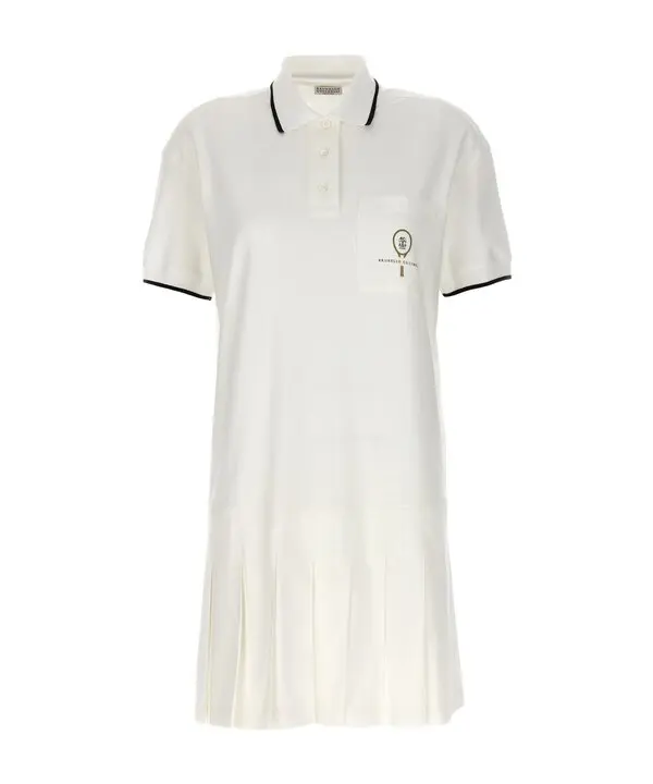 Brunello Cucinelli Logo Detailed Polo Dress