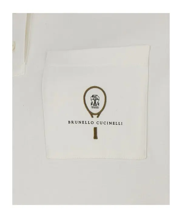 Brunello Cucinelli Logo Detailed Polo Dress