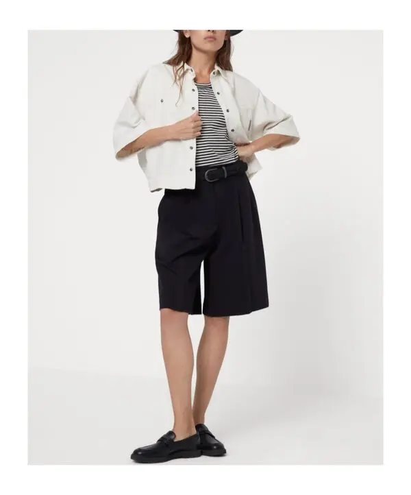 Brunello Cucinelli High-waist Knee-length Shorts