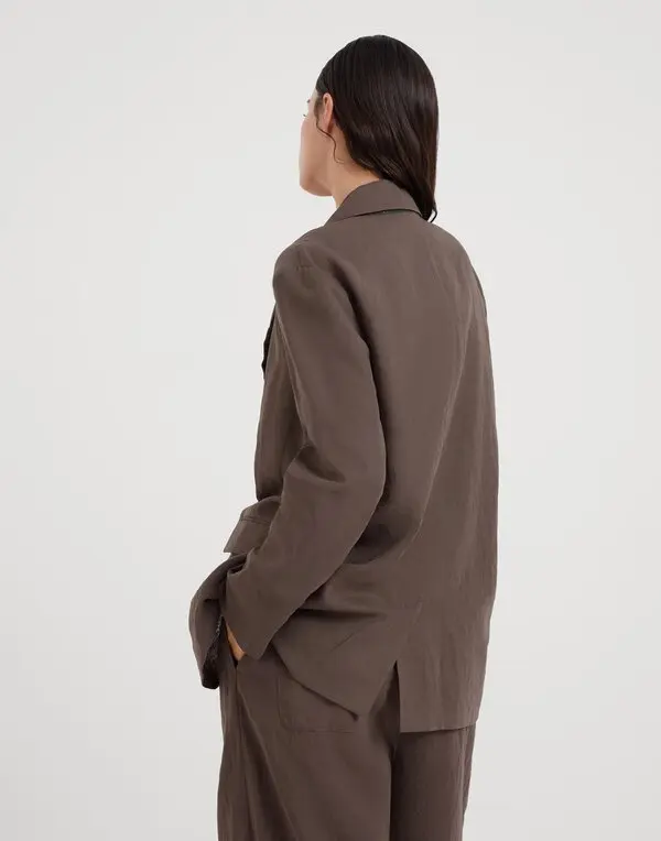 Brunello Cucinelli Single-breasted Blazer With Monili Chain Detail