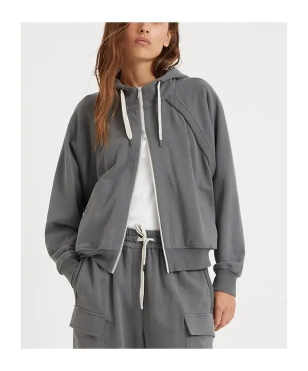 Brunello Cucinelli Monili Cotton Zip-up Hoodie