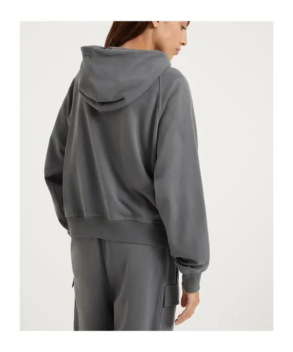 Brunello Cucinelli Monili Cotton Zip-up Hoodie