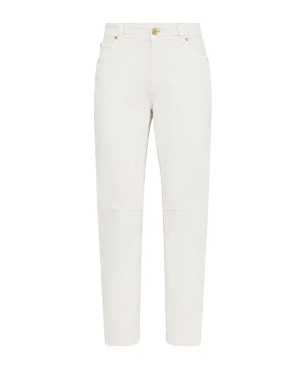 Brunello Cucinelli Mid-rise Tapered-leg Jeans
