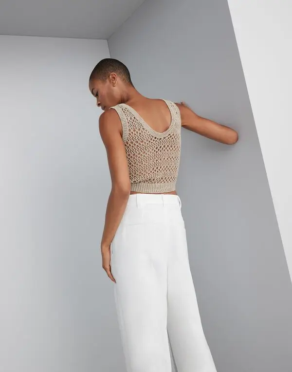 Brunello Cucinelli Open-knit Tank Top