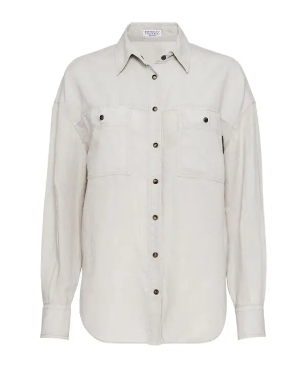 Brunello Cucinelli Linen-cotton Blend Shirt