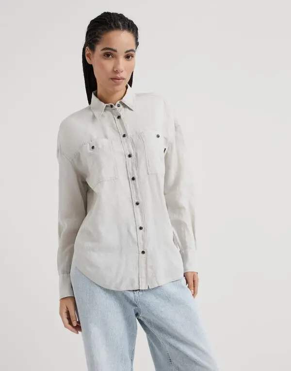 Brunello Cucinelli Linen-cotton Blend Shirt