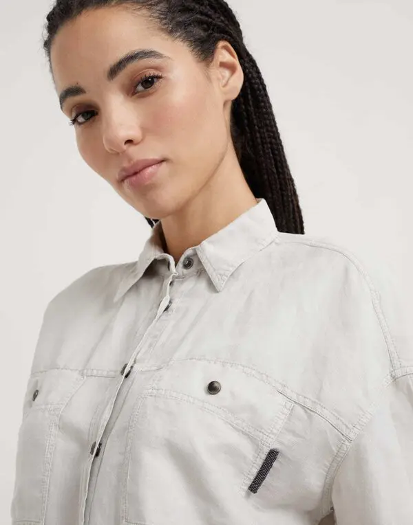 Brunello Cucinelli Linen-cotton Blend Shirt