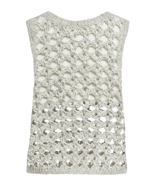 Brunello Cucinelli Open-knit Sleeveless Vest