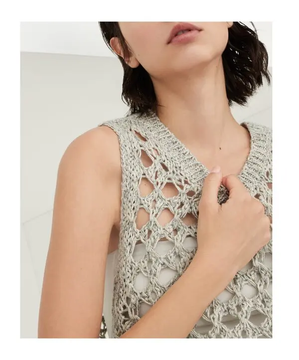 Brunello Cucinelli Open-knit Sleeveless Vest