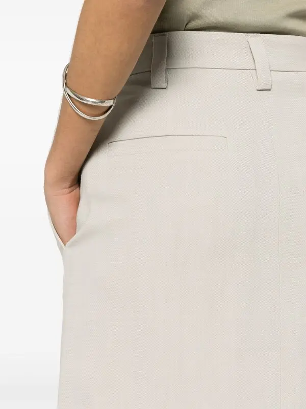 Brunello Cucinelli Fluid Twill Maxi Skirt