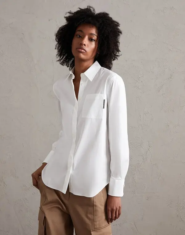 Brunello Cucinelli Beaded Tab Detail Shirt