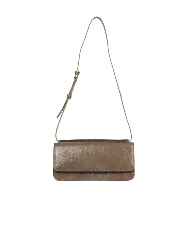 Brunello Cucinelli Logo Embossed Shoulder Bag