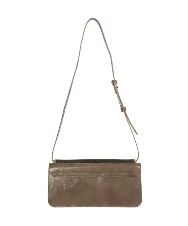 Brunello Cucinelli Logo Embossed Shoulder Bag