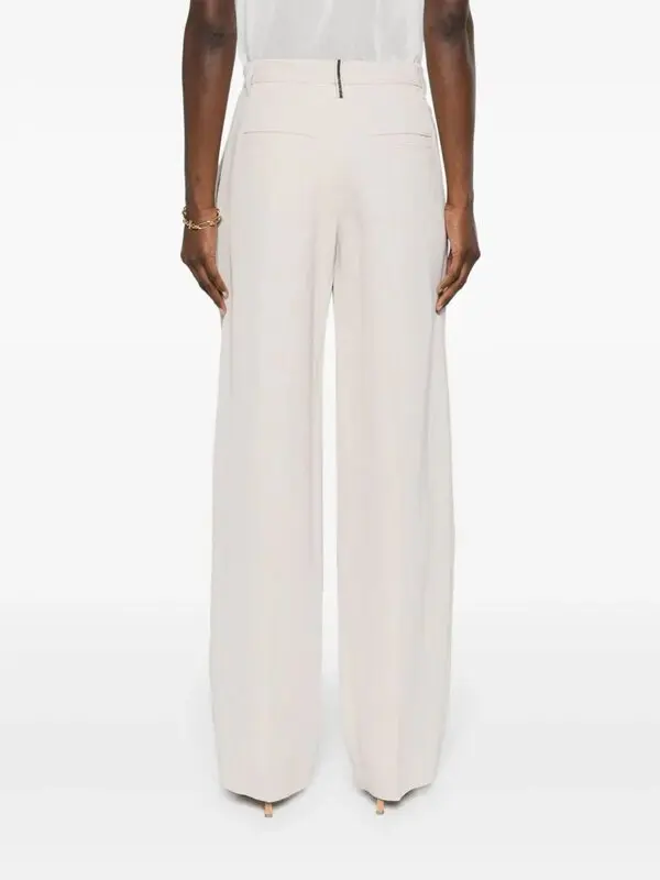 Brunello Cucinelli Inverted-pleat Straight-leg Trousers