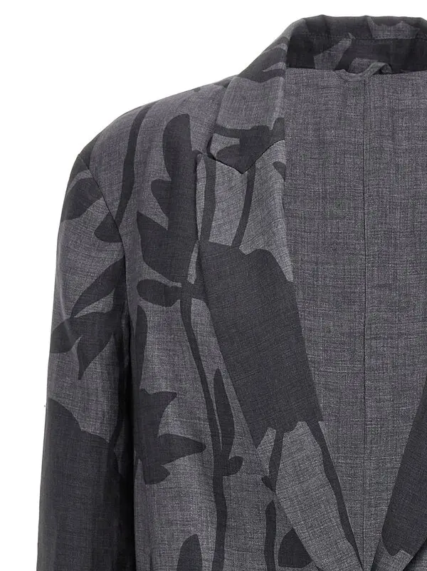 Brunello Cucinelli Single-breasted Floral Print Blazer