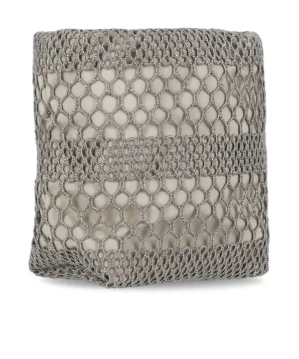 Brunello Cucinelli Woven Drawstring Bucket Bag