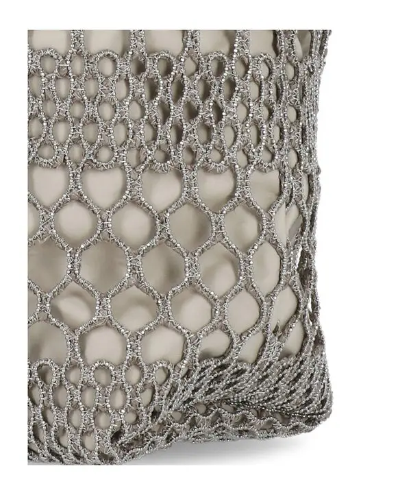 Brunello Cucinelli Woven Drawstring Bucket Bag
