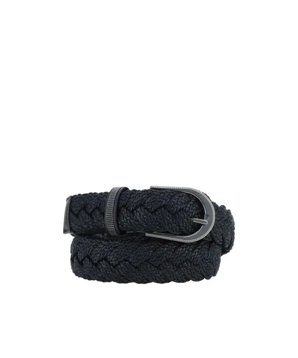 Brunello Cucinelli Woven Buckle Embellished Belt
